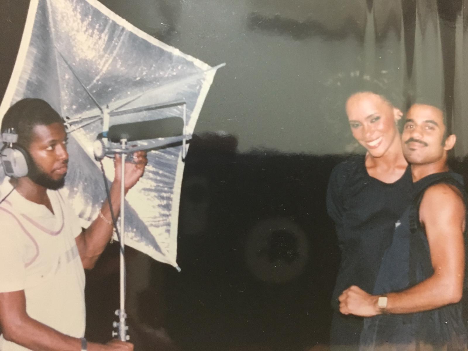 G. Anthony Joseph on set with the stunning Brenda Joy Fahey in Last ...